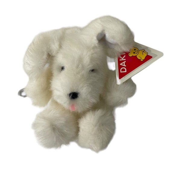 Dakin | Toys | Vintage Dakin White Puppy Dog Stuffed Animal | Poshmark